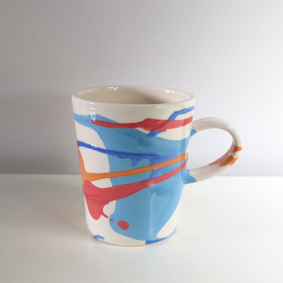 Big Splash Tall Mug – nickandgabiwardceramics
